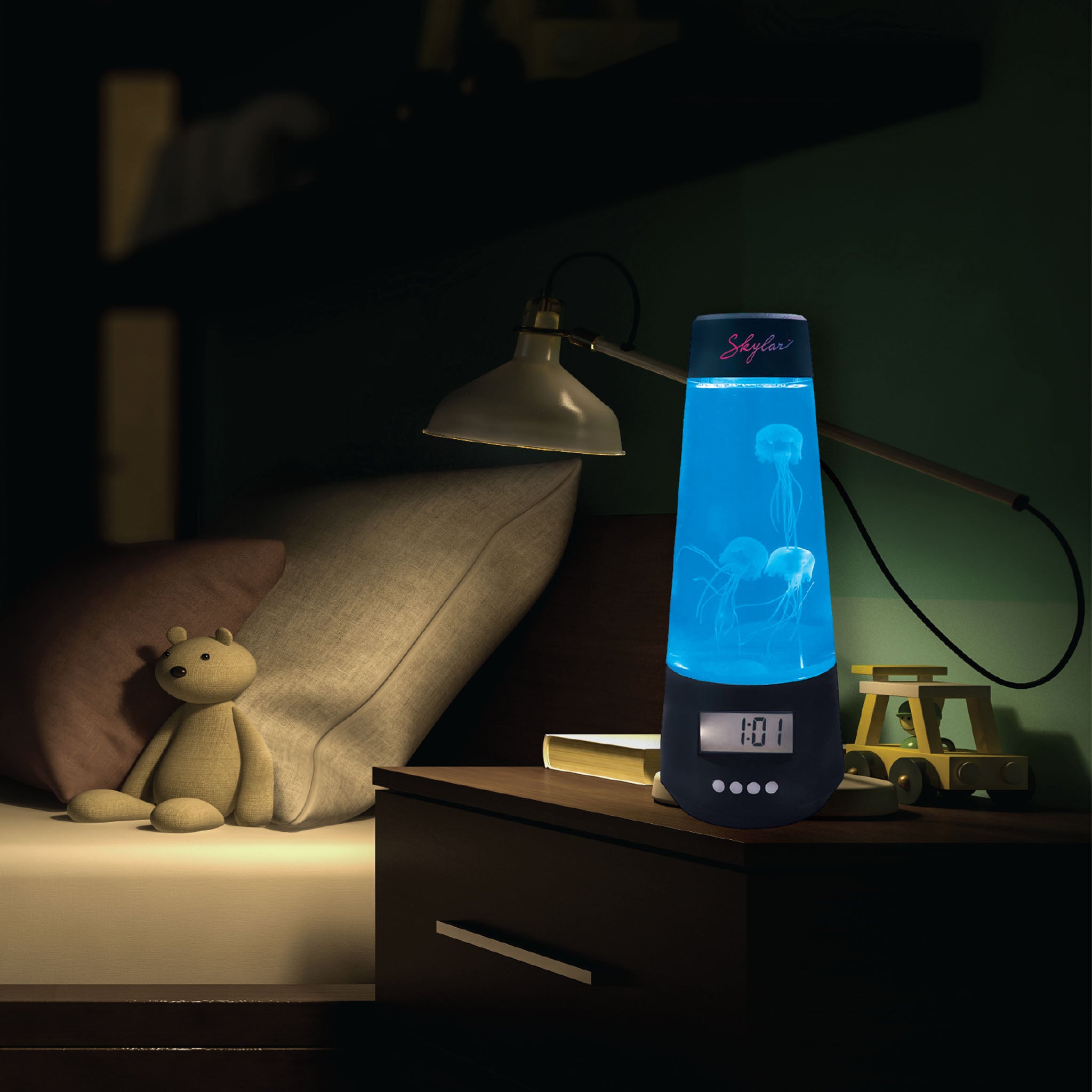 Jellyfish Mood Light Alarm Clock – skylaraccessories.com